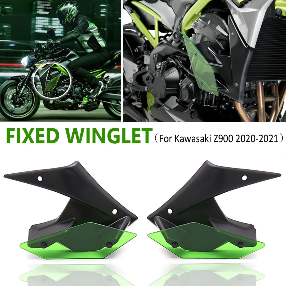Z900 2020 NEW Motorcycle Parts Side Downforce Naked Spoilers Winglet ...