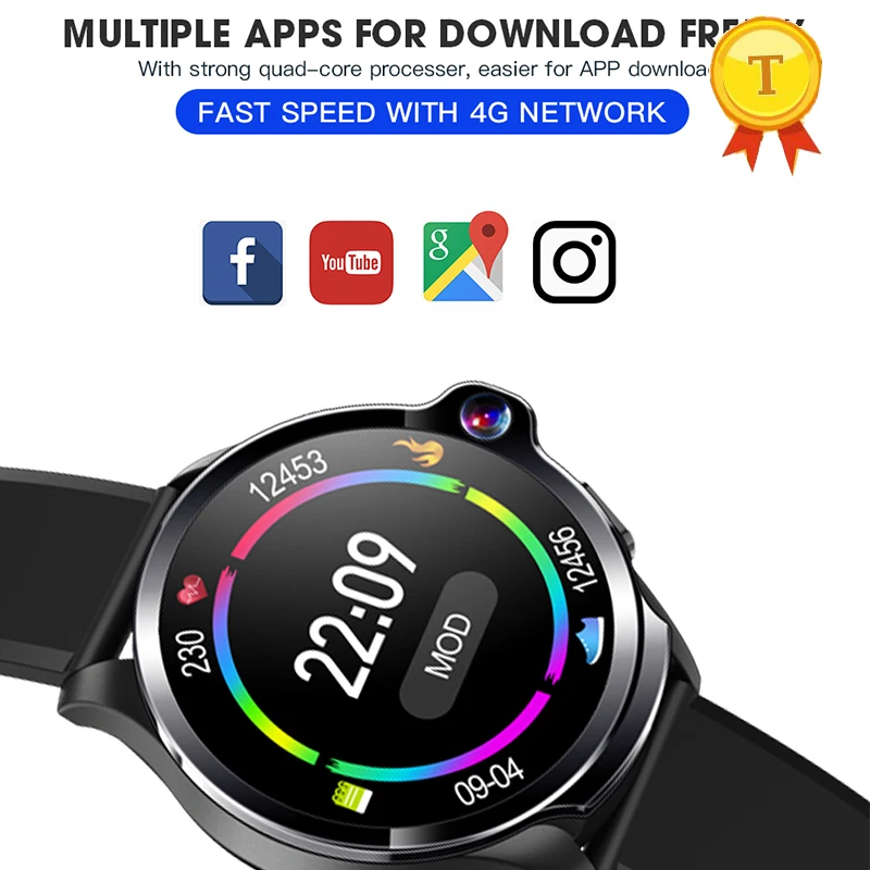best sell 4G Smart Watch phone man woman 3GB 32GB Dual Camera GPS ...