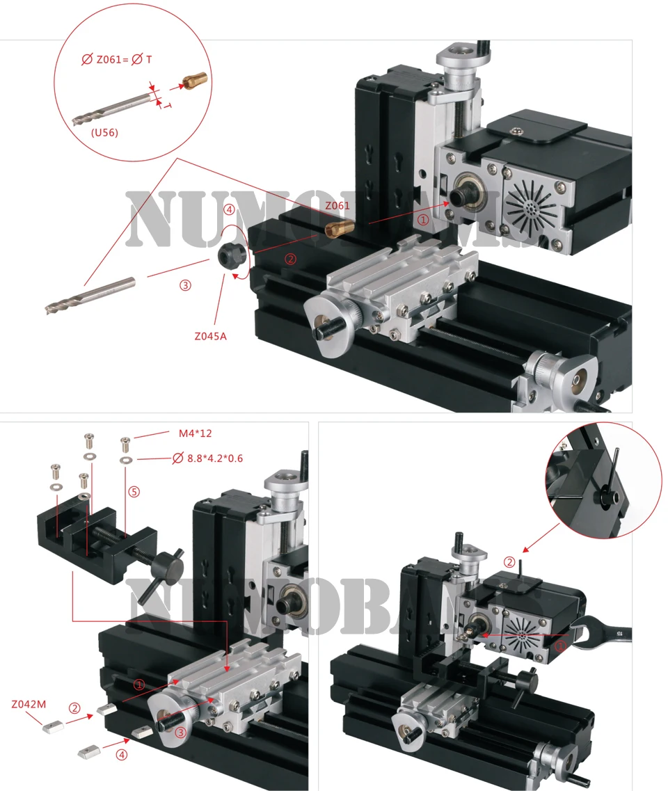 Numobams TZ20005MM Metal Milling Machine - Precision and Power in a ...