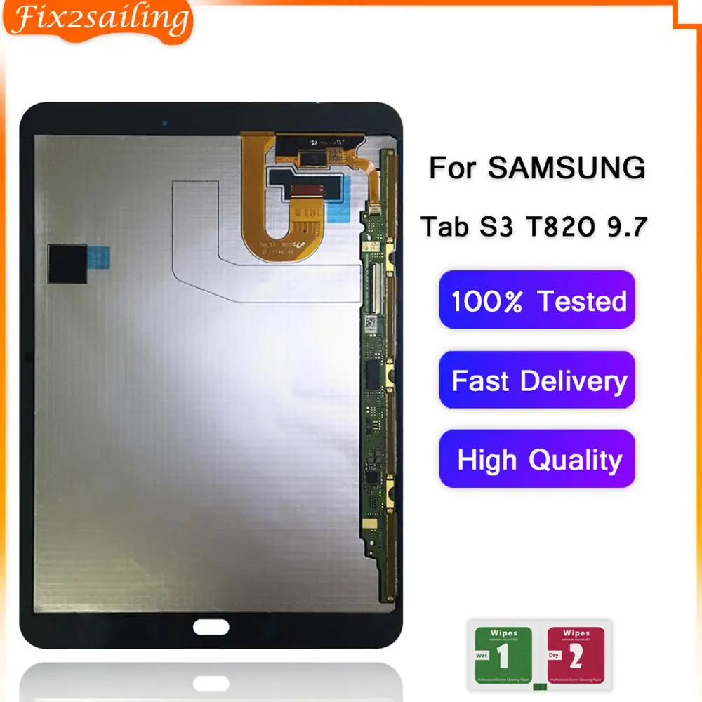 Pantalla LCD para Samsung GALAXY Tab S3 100% T820 T825 T827, pantalla táctil, sensores ...