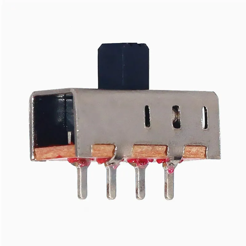 10pcs On/on/on 3 Position 1p3t Sp3t Vertical Slide Switch 4 Pin Pcb 0 ...