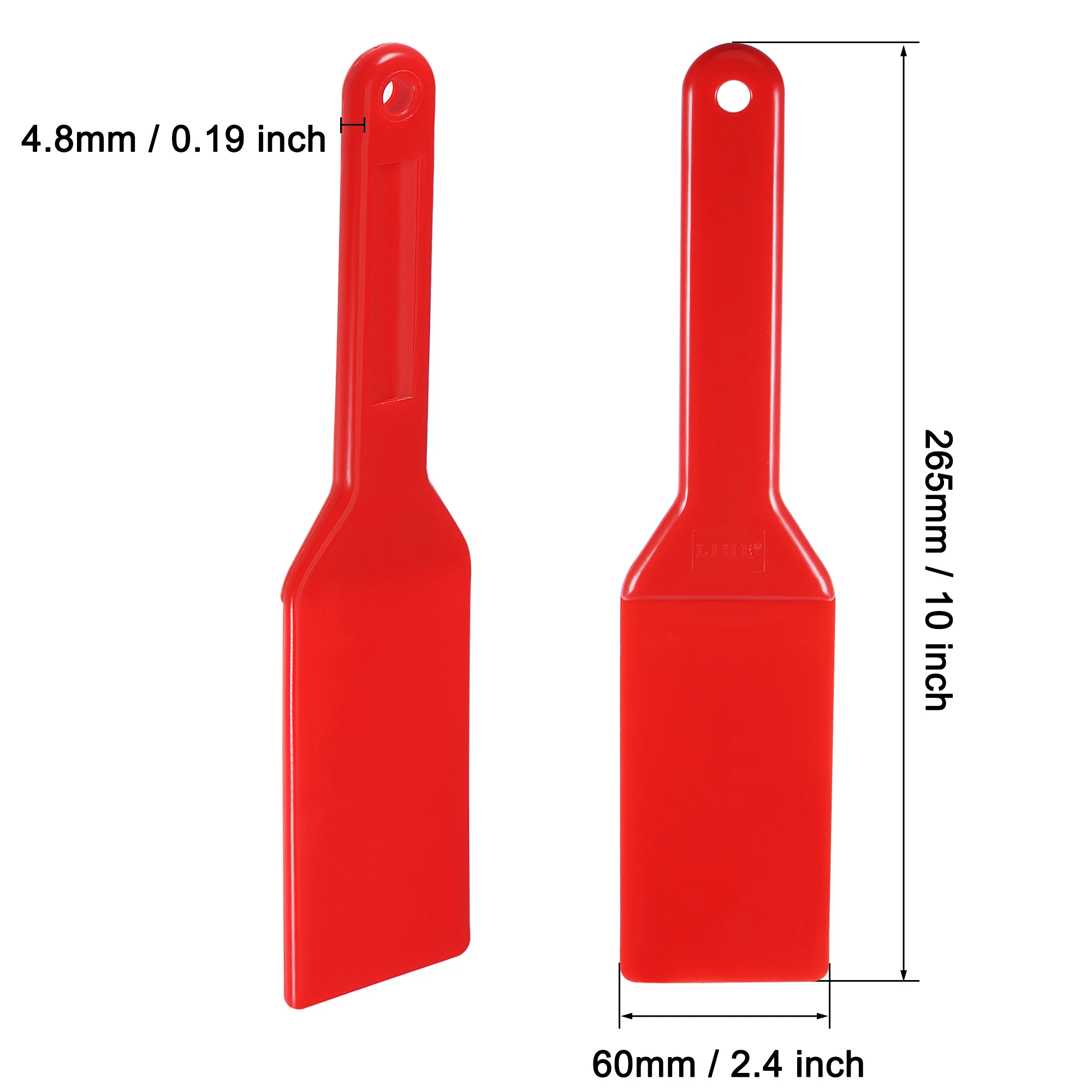 Red Plastic Putty Scraper