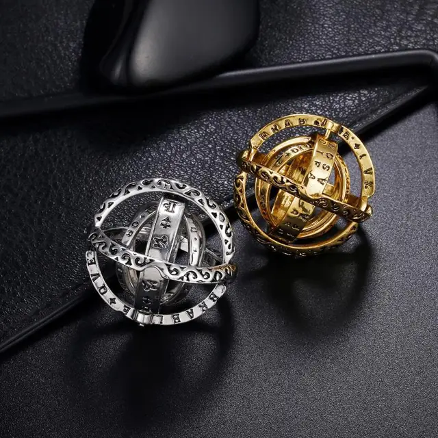 Vintage Astronomical Sphere Ball Ring Foldable Open Rotating Cosmic ...