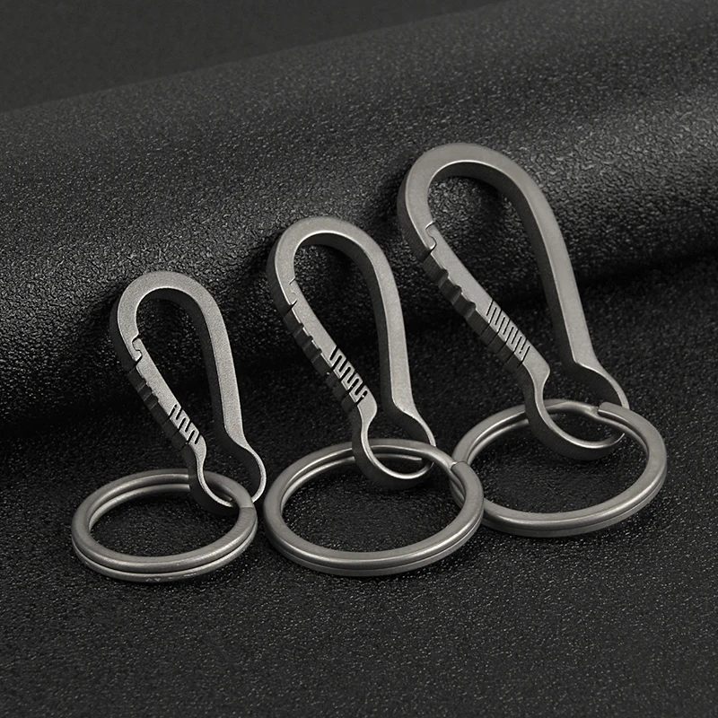 Waist Belt Titanium Buckle Edc Outdoor Tool Titanium Alloy Keychain ...