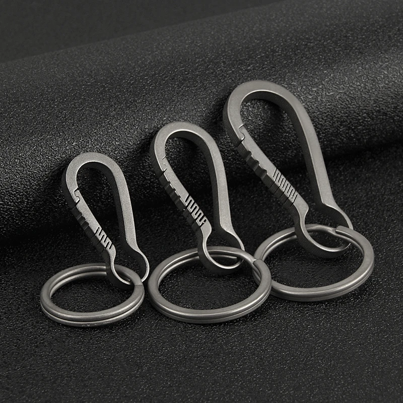 Waist Belt Titanium Buckle Edc Outdoor Tool Titanium Alloy Keychain ...