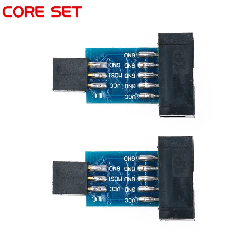 5pcs Stk500 10 Pin To 6 Pin Adapter Board Connector For Arduino Isp ...