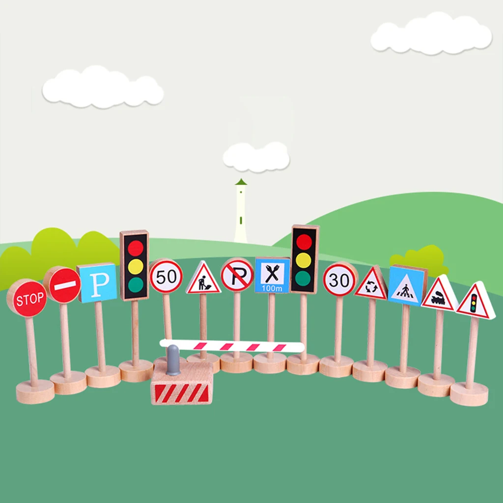 15-PCS-Road-Sign-Traffic-Light-Safety-Stop-Light-Signal-Lights ...