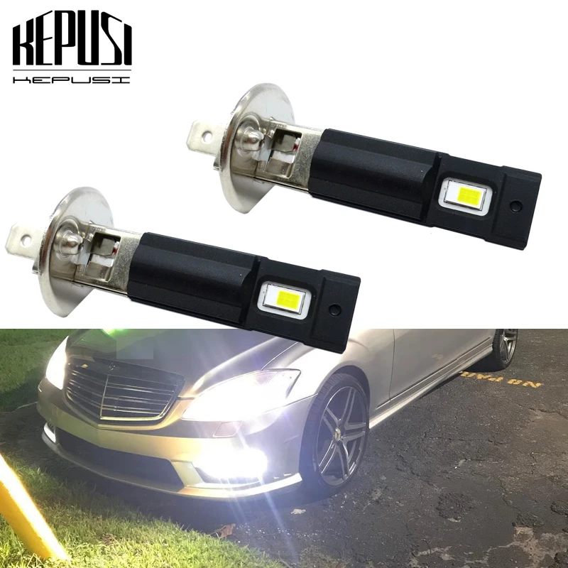 2Pcs-H1-Led-Lamp-Super-Heldere-Auto-Mistlampen-12V-24V-Wit-Rijden-Dag ...