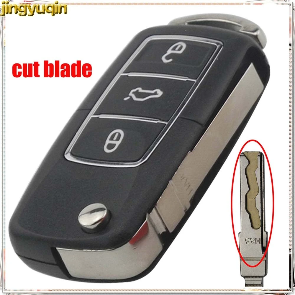 Jingyuqin-3-B-Cutting-Remote-Car-Key-Blade-Flip-Case-Shell-Cover-for ...