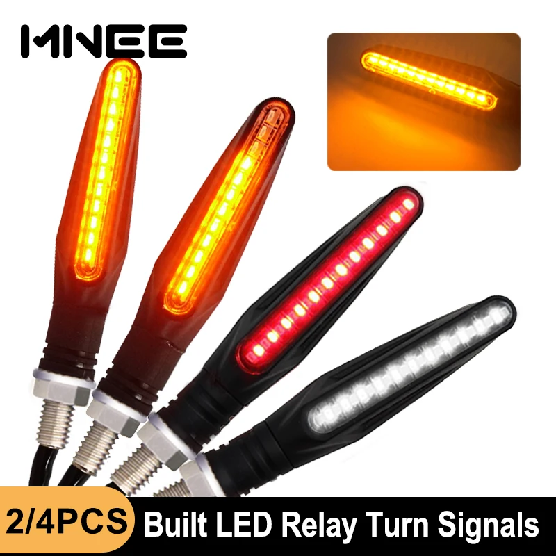 LED-Motorcycle-Turn-Signals-Light-335SMD-Flash-Lighting-Flowing-Blinker ...