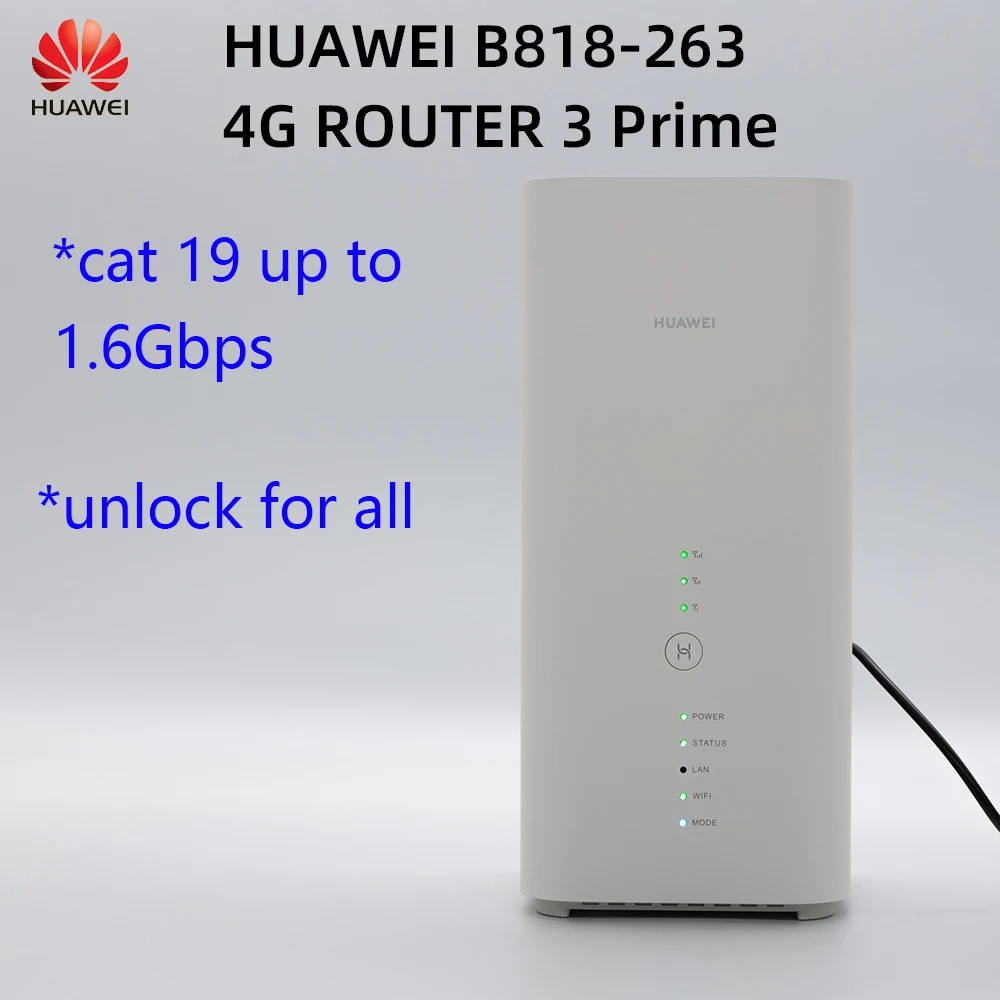 Unlocked new Huawei B818 4G Router 3 Prime LTE CAT19 Router 4G LTE ...