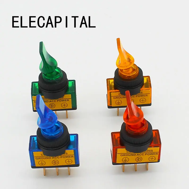 Car Toggle Switch | Indicator Panel | Switch 20a - 4pcs Dc12v 20a ...