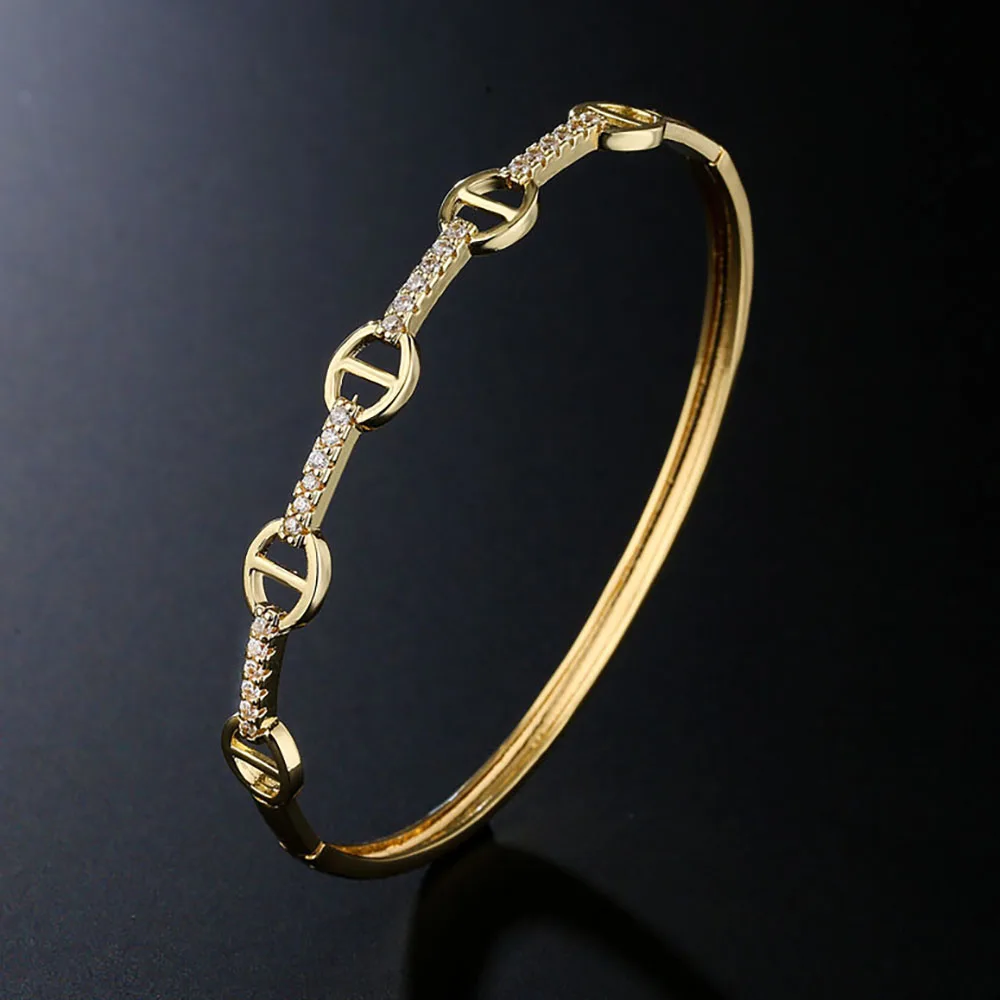 Luxury Brand Jewelry | Mesh Bangle Bracelet | Copper Wrist Bangles ...