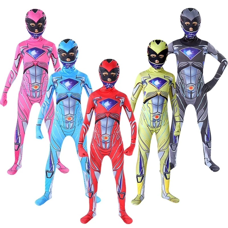 Kinderen Power Samurai Sentai Shinkenger Rangers Lycra Kids Ranger ...
