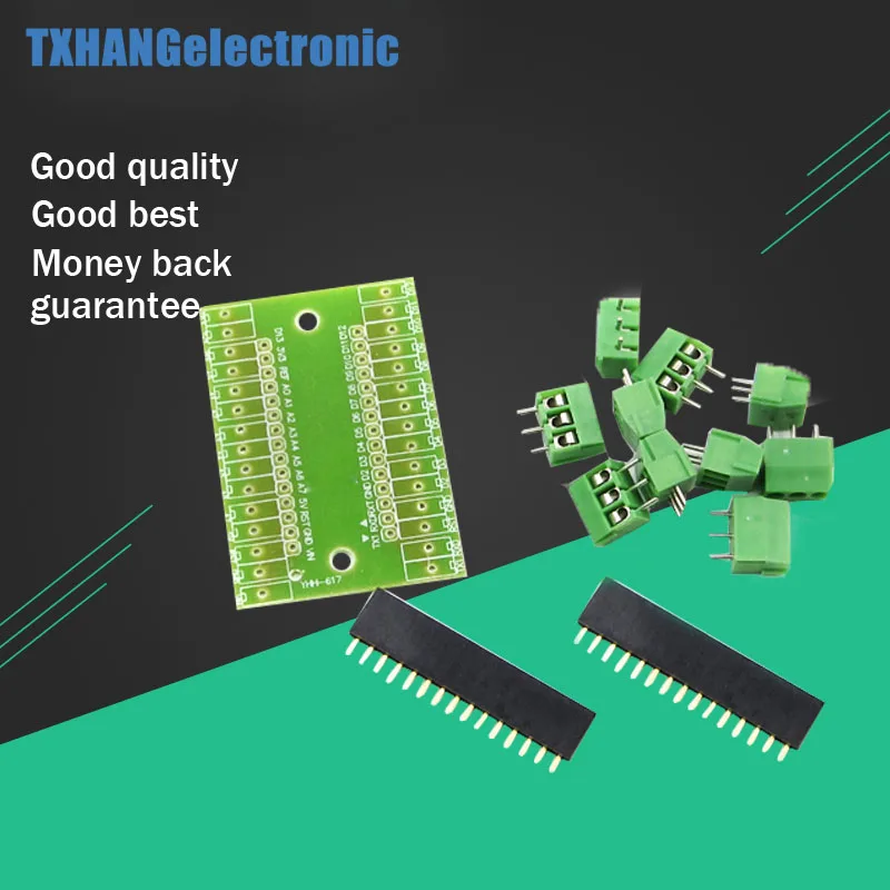 Para arduino nano v3.0 escudo terminal para pcb adaptador para arduino ...