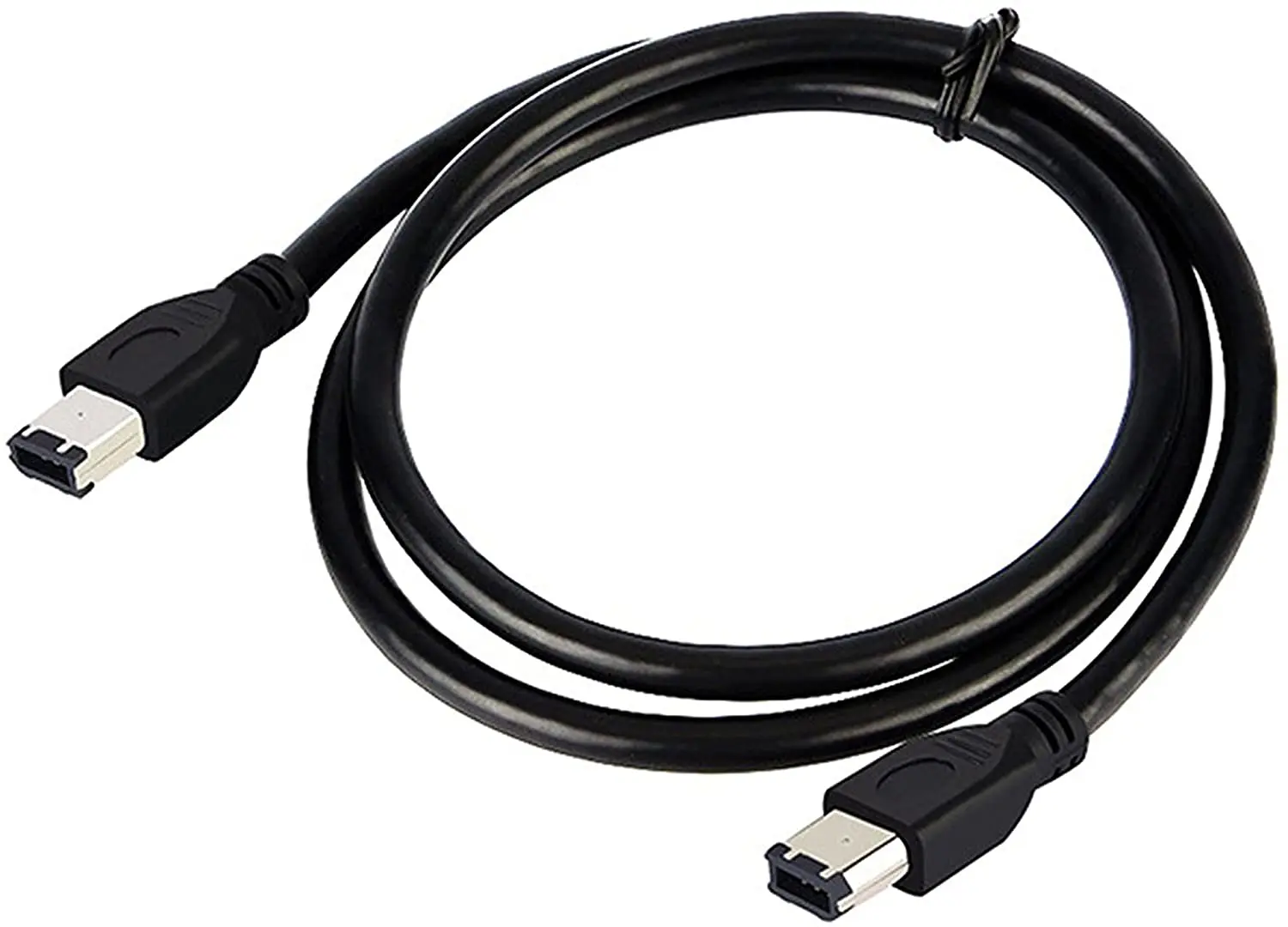 5ft 6 Pin To 6 Pin Firewire Dv Ilink Male To Male Ieee 1394 Cable(black ...