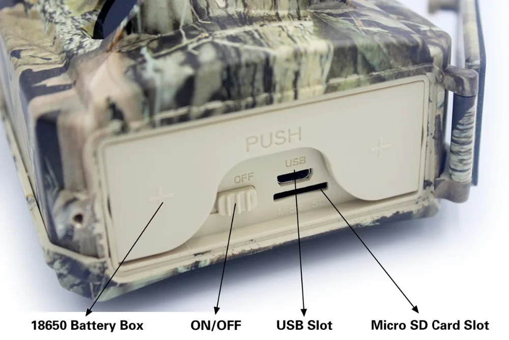 12MP 1080P Hunting Trail Camera with 18650 Battery Depot for Outdoor ...
