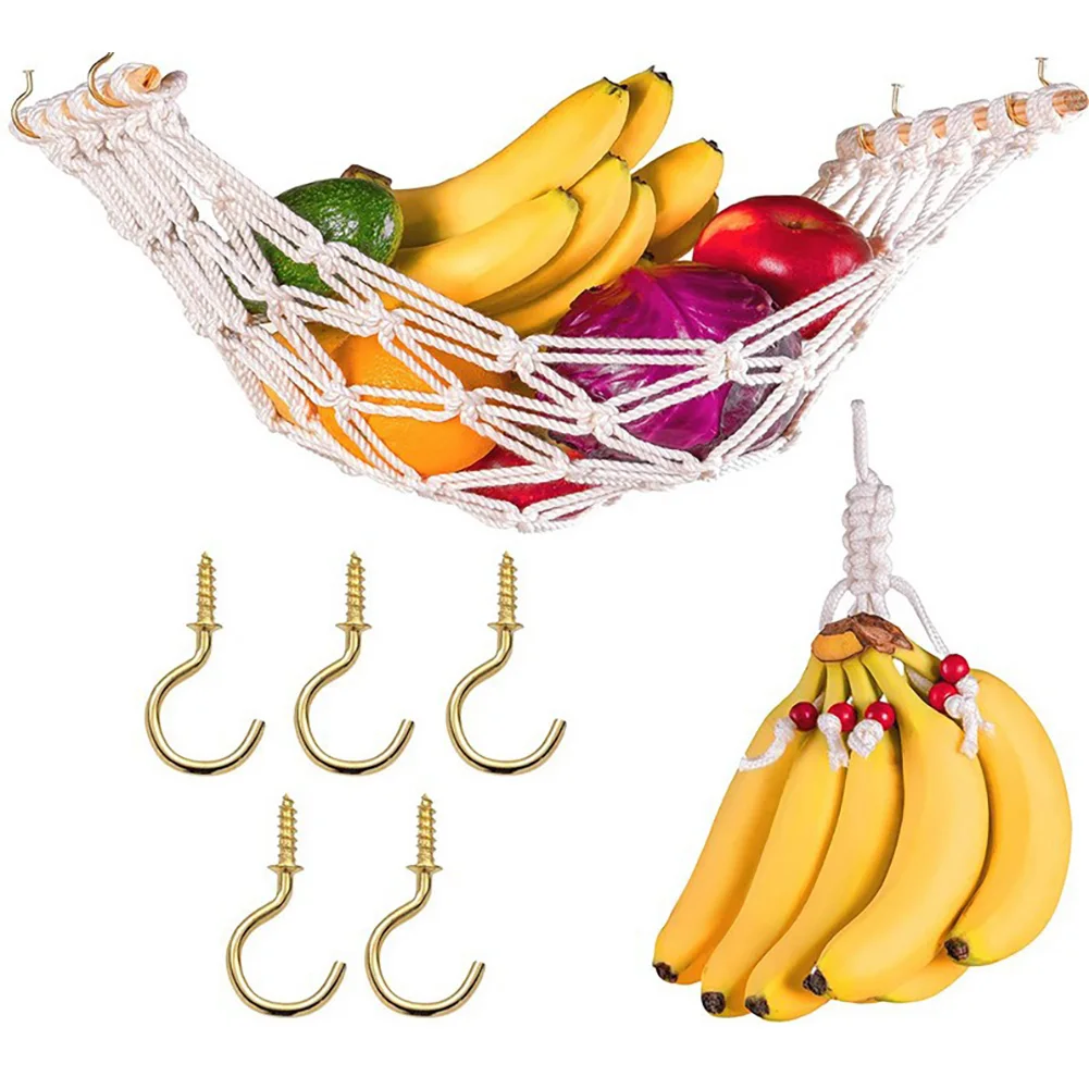 Fruit Hammock Vegetable Storage Baskets Space Saving Fruit Holder Net ...