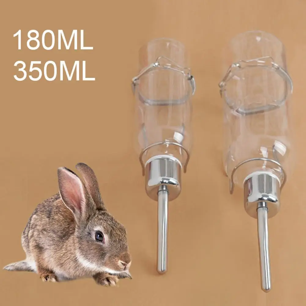 180/350ml Feeder Bottle Pet Squirrel Rabbit Drinking Fountain Hanging ...