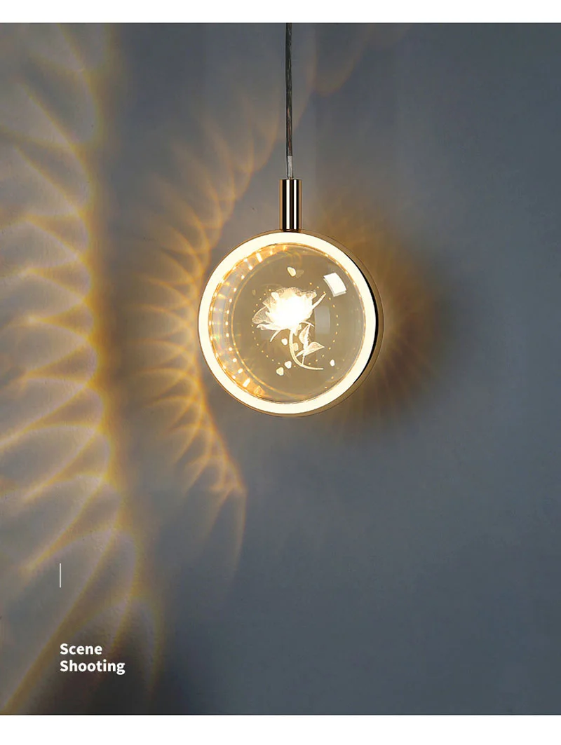 Clara - LED Crystal Glass Ball Pendant Lights for Indoor Lighting – Lumulox