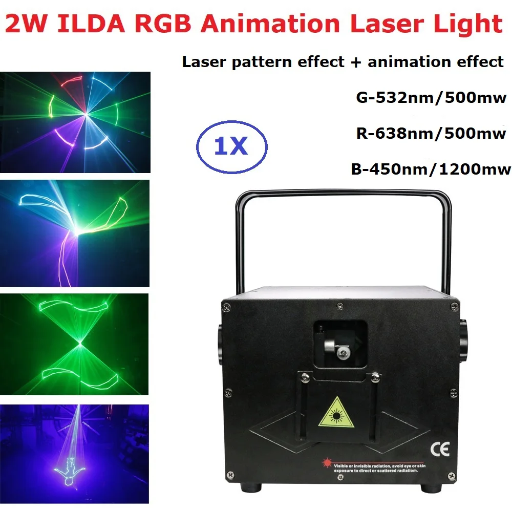 Multi Color 2W RGB Laser Light /Dj Lights/Stage Light/ Laser Light ...