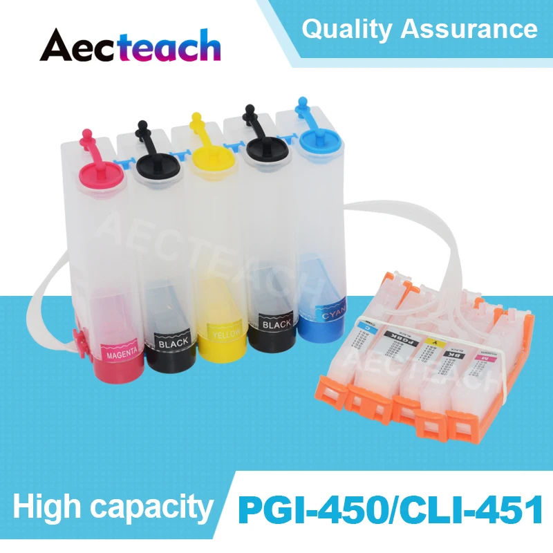 Aecteach Printer Ciss Ink System For Canon Pgi 450 Cli 451 Pixmac Mx924 ...
