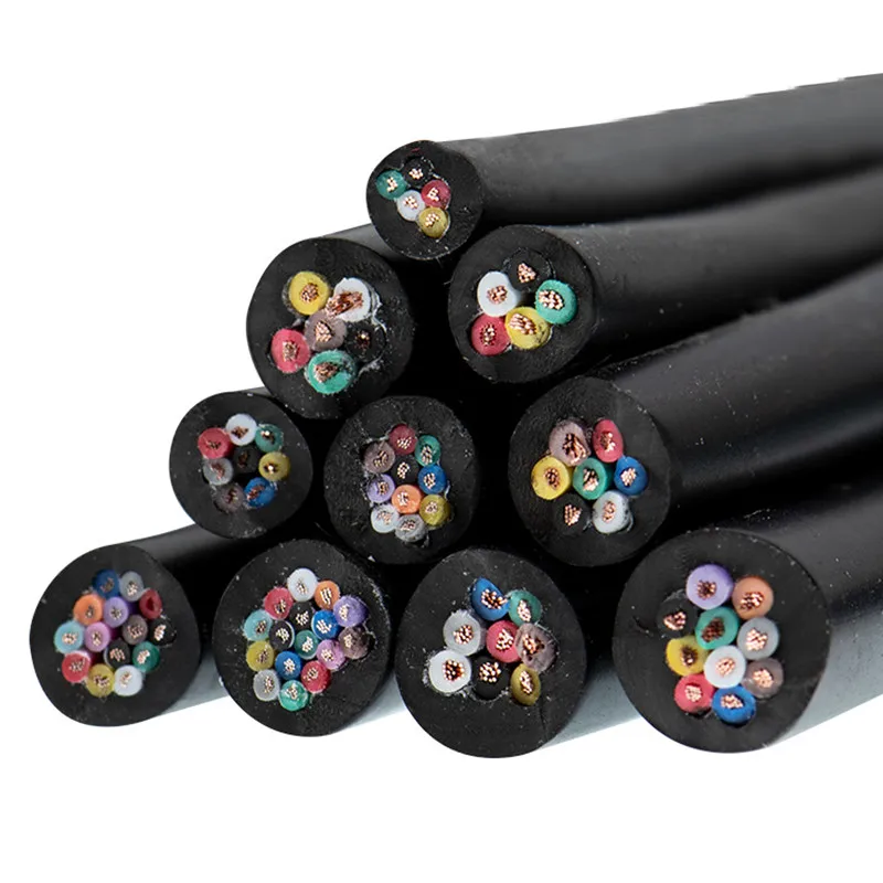 PVC cable 26 24 22 20AWG 2 3 4 5 6 10 8 12 14 16cores sheathed copper ...