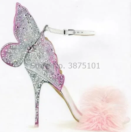 Luxury-Rhinestone-Butterfly-Angel-Wings-Lady-Sandals-Crystal ...
