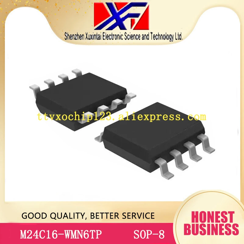20 unids/lote 24C16WP M24C16 WMN6TP IC SRL EEPROM 16 KBIT, 2,5 V SOP 8|Relés| - AliExpress