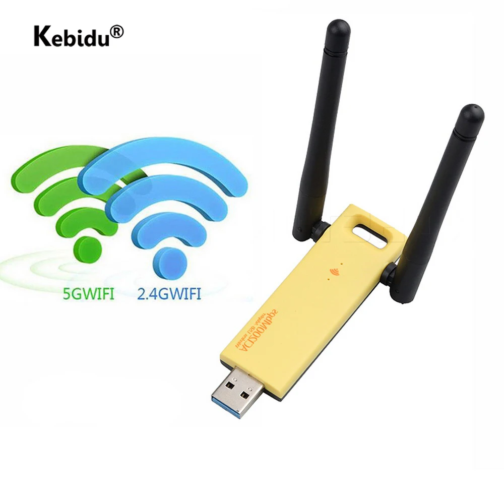 Kebidu 1200mbps Usb Wireless Wifi Adapter Dual Band 5ghz 2.4ghz Adapter ...