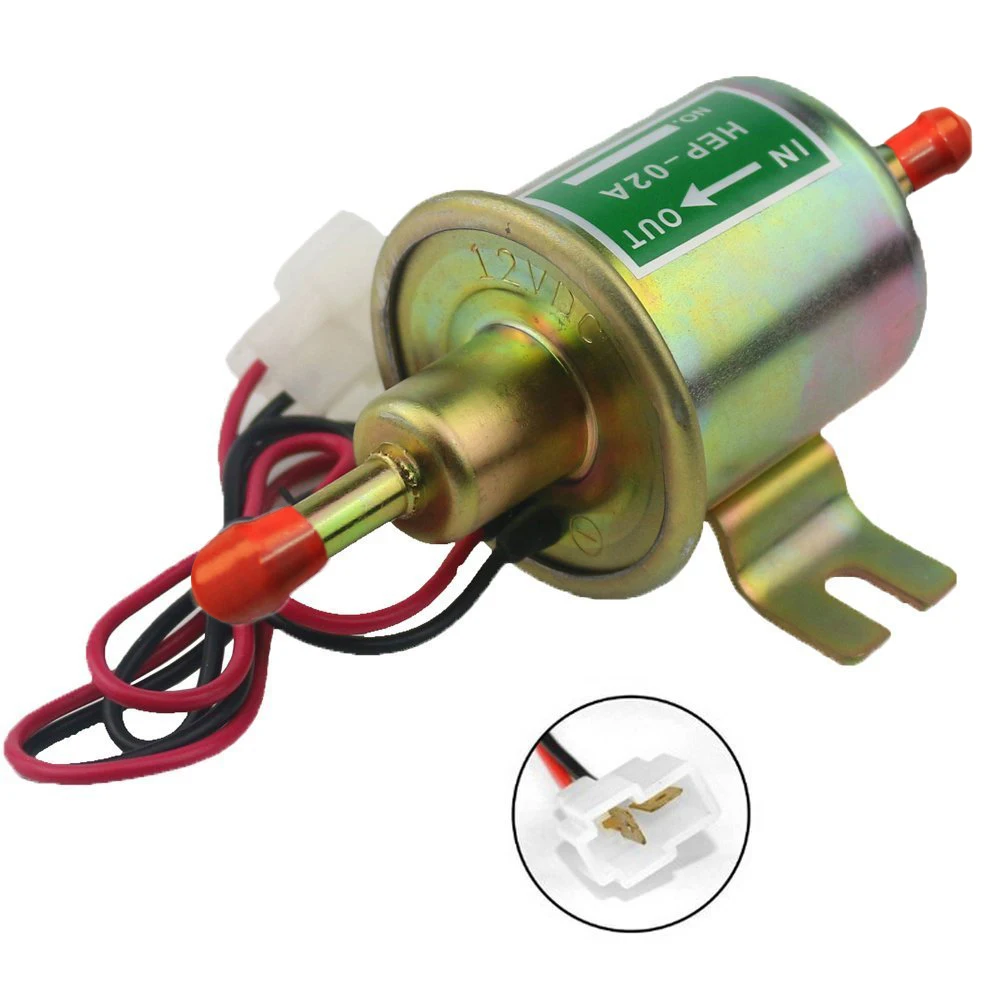 Universal Electric Inline Fuel Pump 12V For Lawn Mowers Small Engine ...