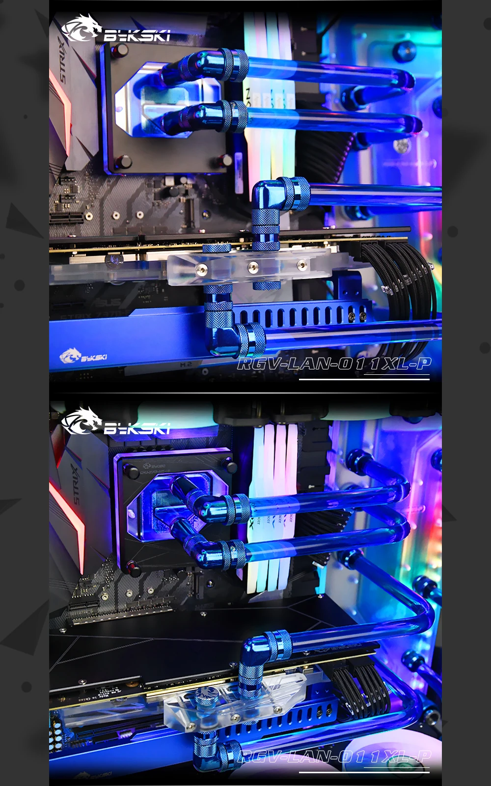 Bykski Waterway Cooling Kit For Lian Li PC-O11 Dynamic XL Case RBW For Intel CPU Water Block GPU ...