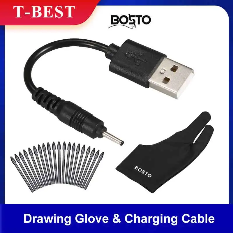 Bosto Stylus Charging Cable Cord Usb Charger 12cm For Bosto/ugee/huion ...