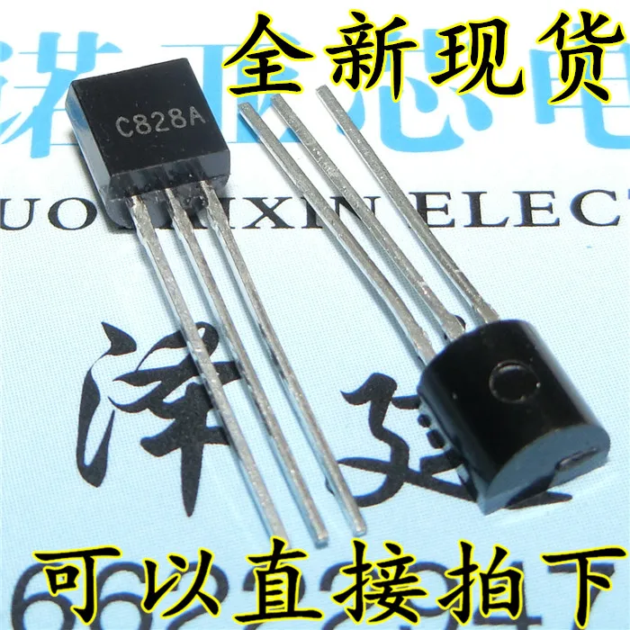 100pcs/lot Transistor 2sc828 C828 To92 Pnp Low Power Transistor 0.1a ...
