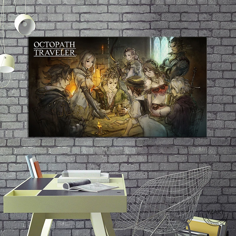 Octopath Traveler Switch Game Poster, pinturas en lienzo para ...
