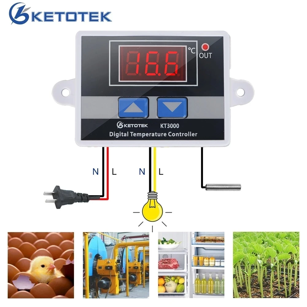 Temperature Controller | Regulator Switch | Thermometer Hygrometer ...