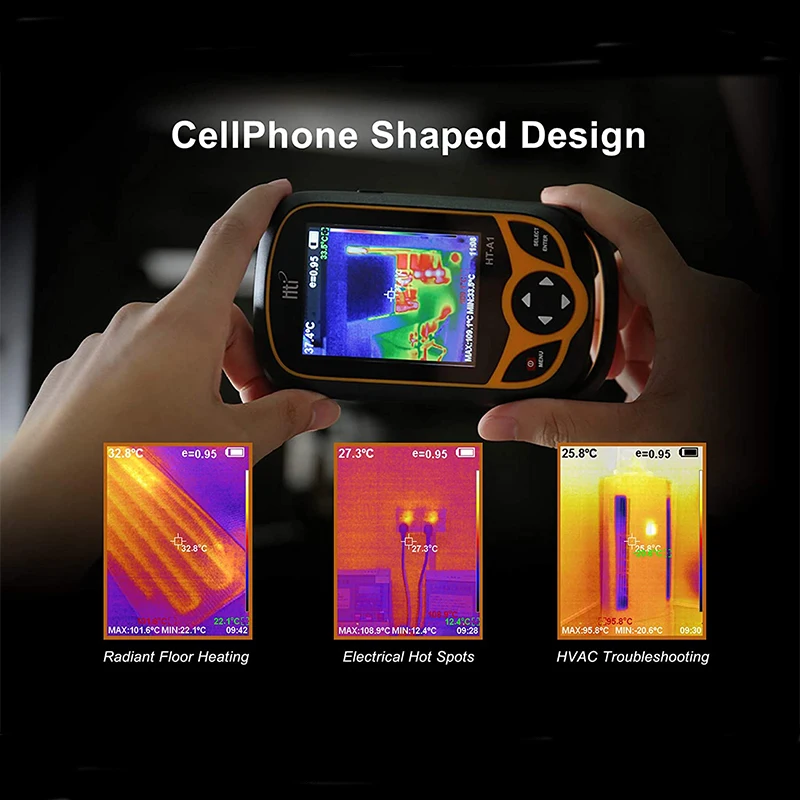 A-BF Infrared Thermal Imager RX-300 -20°C~550°C Industrial Floor Heating Detection 120*90 IR ...