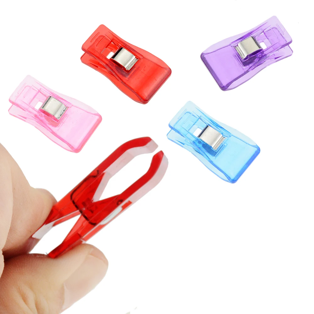 10Pcs-Pack-Colorful-3-6-1-8cm-Plastic-Clothing-Clips-Hemming-Sewing ...