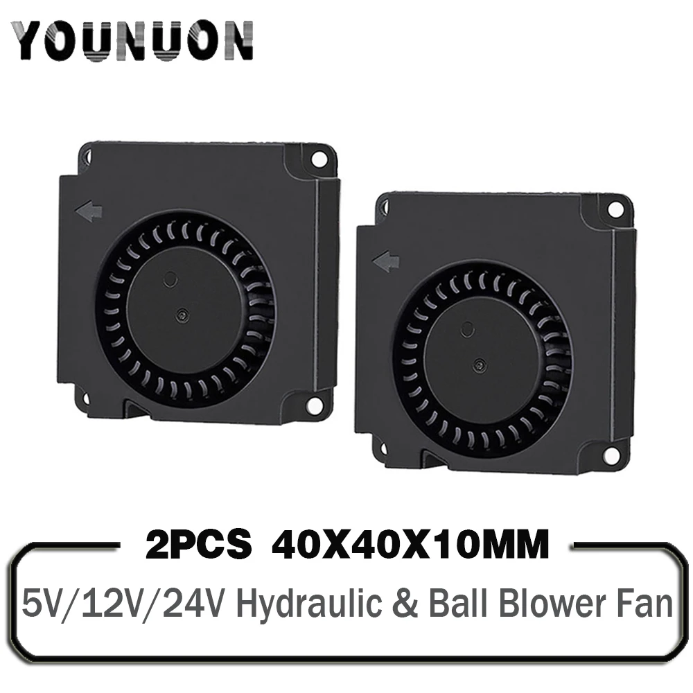 2pcs 40mm 3d Printer Fan 12v 24v 5v 4010 Blower Printer Cooling ...