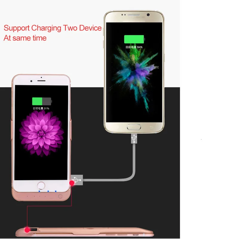 Чехол для аккумулятора Xilecaly 10000 мАч для iPhone 7 8 Plus, внешний ...
