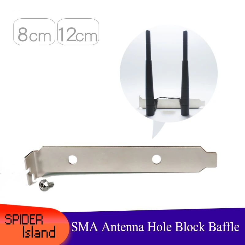 Wireless-Baffle-Network-Card-Wifi-Antenna-fixed-Bracket-SMA-Hole-Block ...