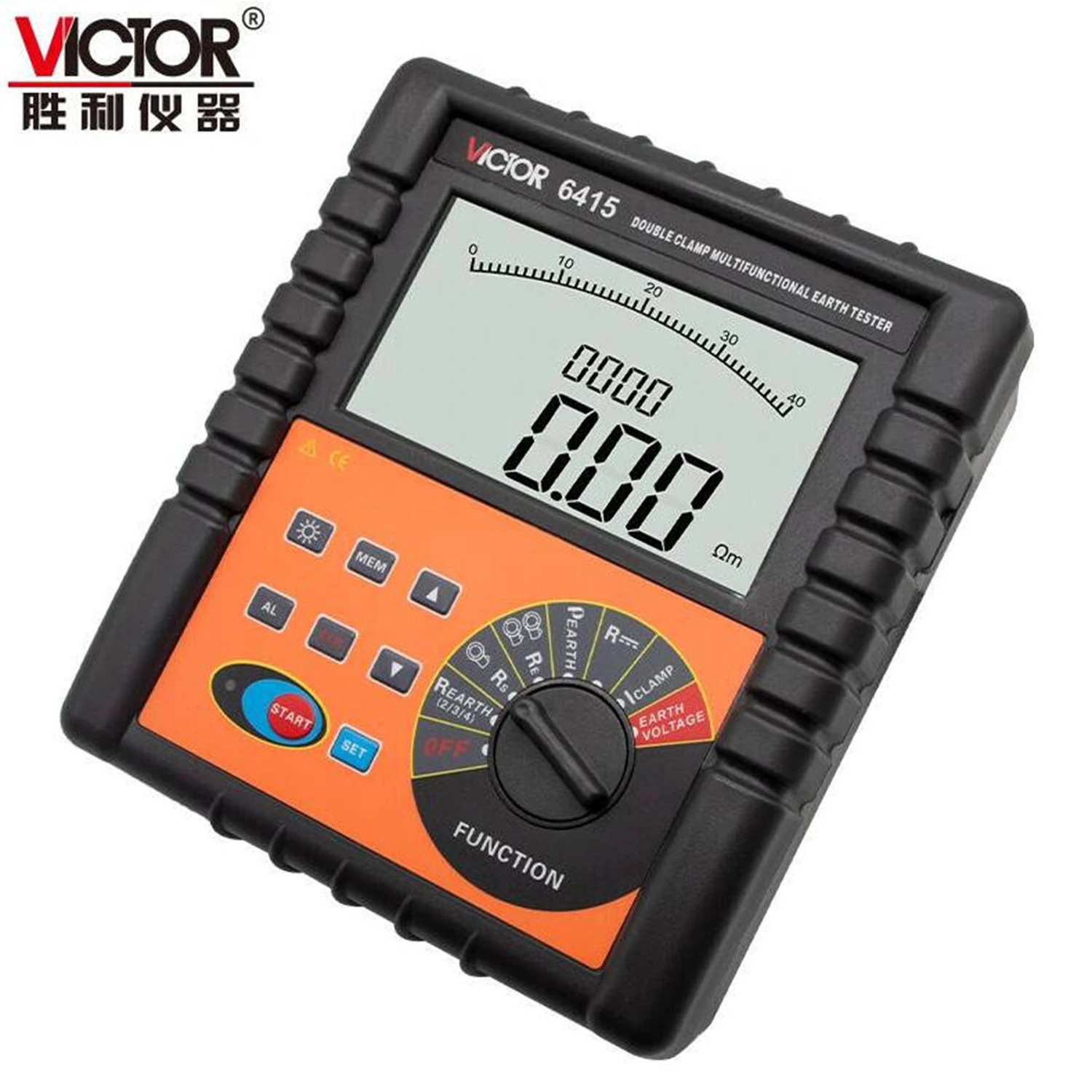 VICTOR-6415A-Double-Ground-Resistance-Tester-Soil-Resistivity-Tester ...