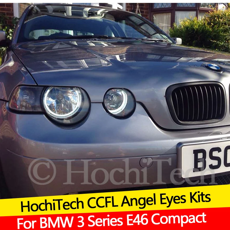 Hight Quality CCFL Angel Eyes Kit Warm White Halo Ring For BMW 3 Series E46 Compact 2001 2002 ...