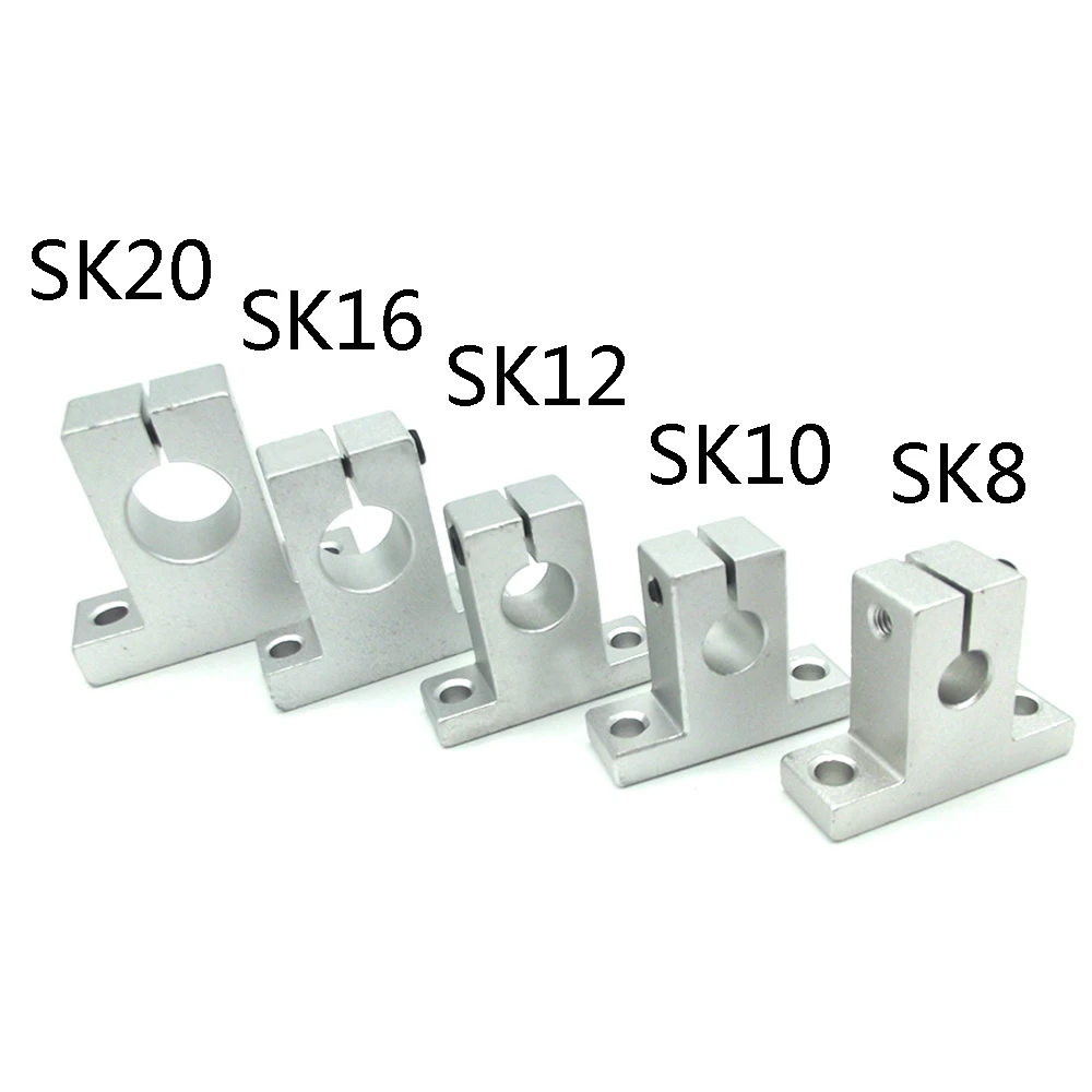 4pcs Sk8 8mm Sk10 10mm Sk12 12mm Sk16 16mm Sk20 20mm Shaft Support ...