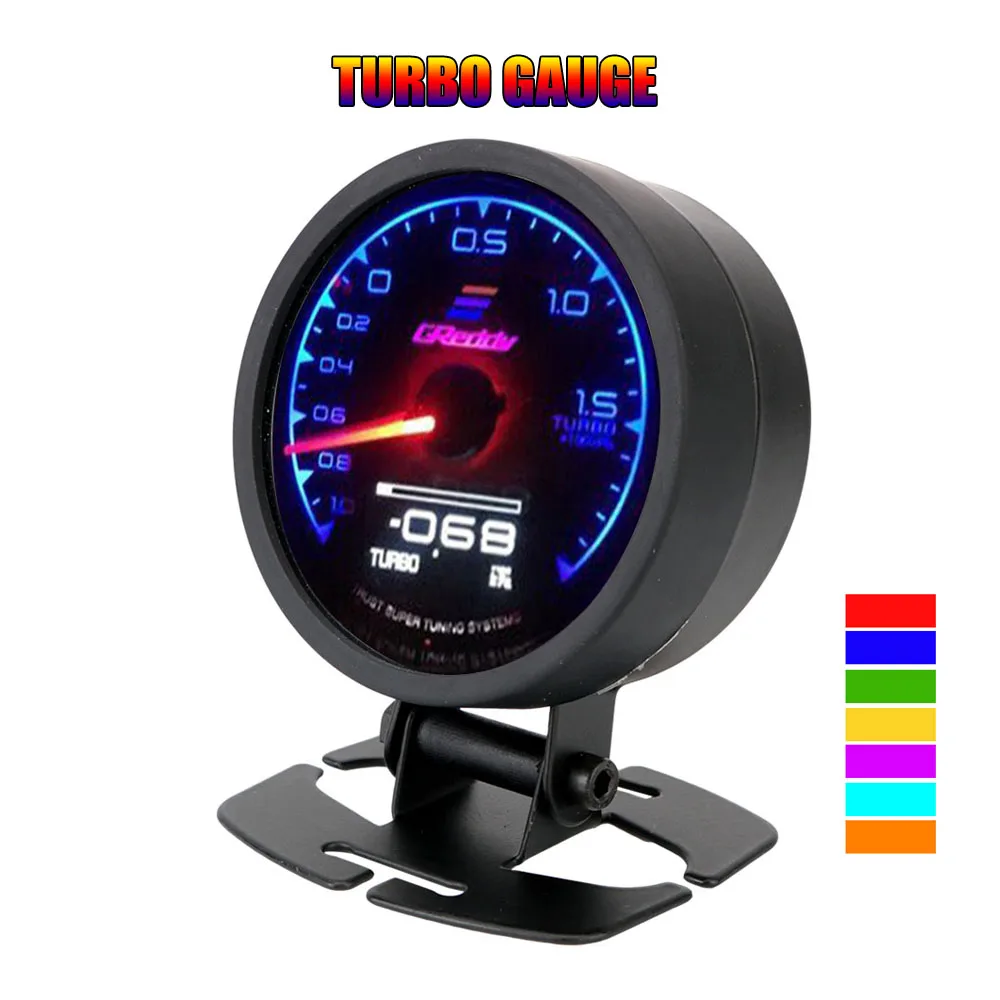 Racing-Car-Instrumento-Cluster-Turbo-Gauge-medidor-de-tens-o-7-cores ...