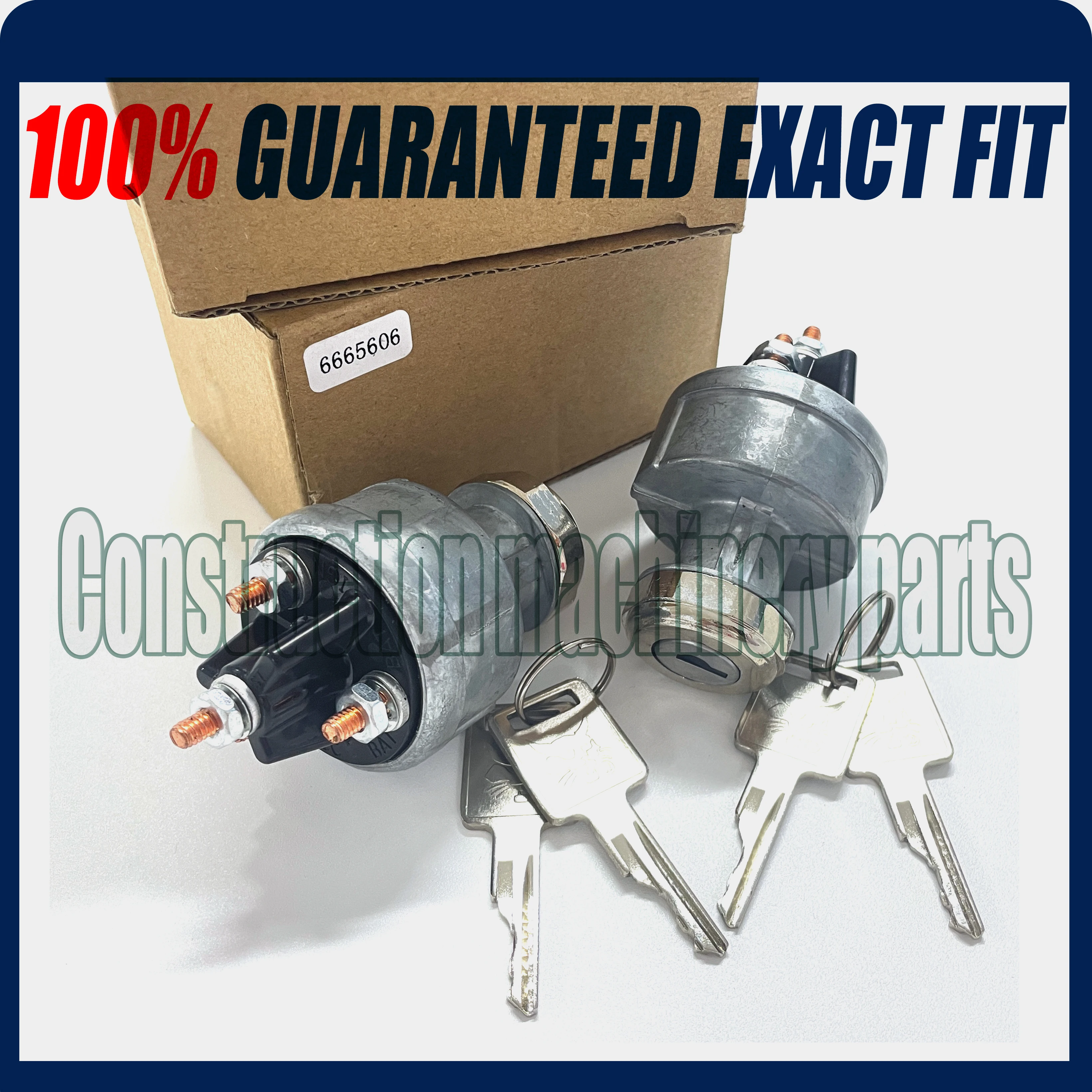 Ignition-Switch-with-2-Keys-6665606-For-Bobcat-Loaders-310-313-320-322 ...