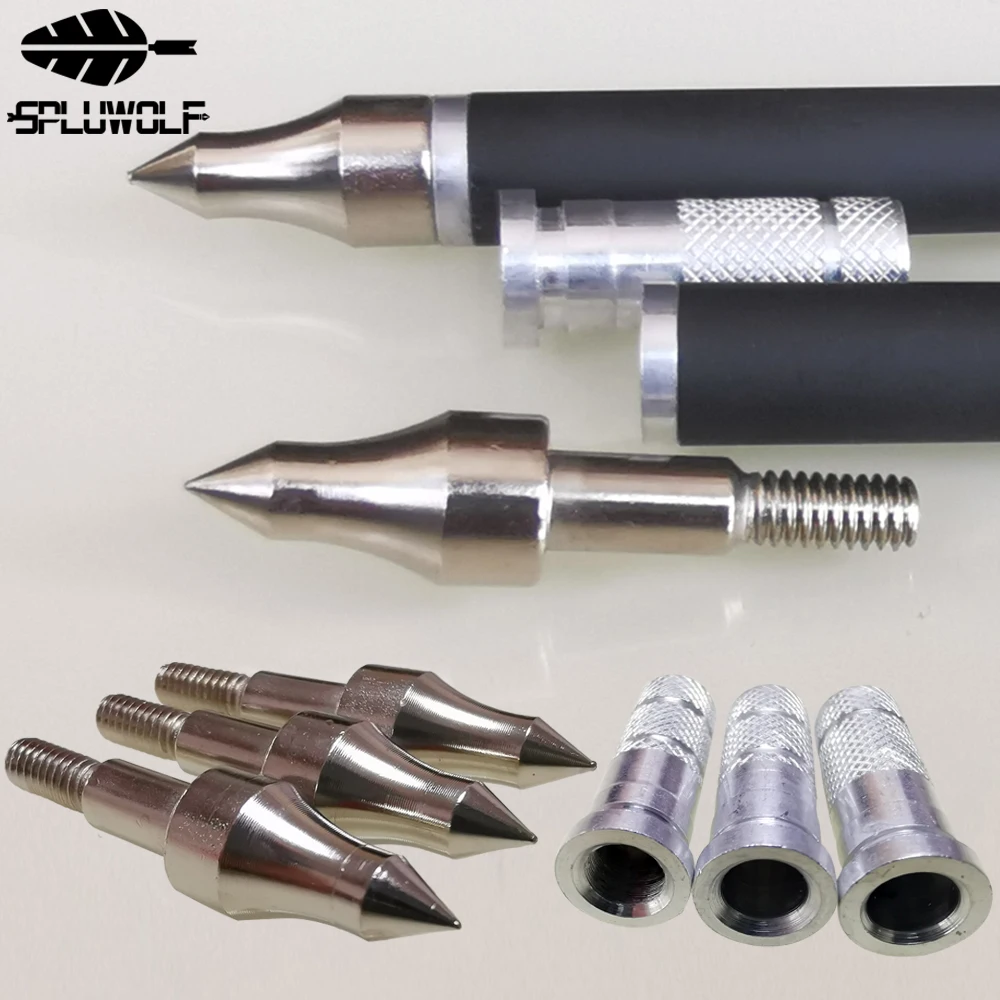 12-Sets-Archery-Crossbow-Bolt-Shaft-Aluminium-Insert-Base-and-Steel ...
