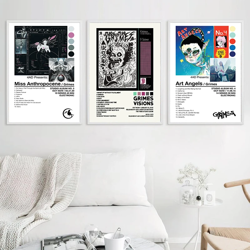 Grimes arte anjos música álbum capa cartaz rapper hip hop pop cantor ...