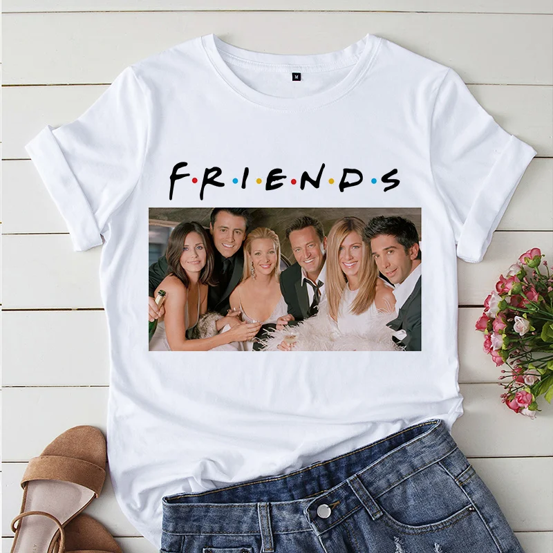 Camiseta-con-estampado-gr-fico-de-la-serie-de-TV-Friends-para-mujer ...