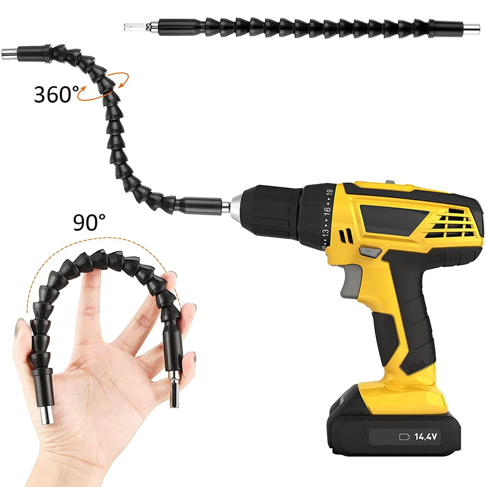 유연한 드릴 비트 연장 샤프트 비트 마그네틱 육각 소프트 샤프트 바 유연한 케이블 전기 드릴 드라이브 스크루 드라이버 키트로드 링크